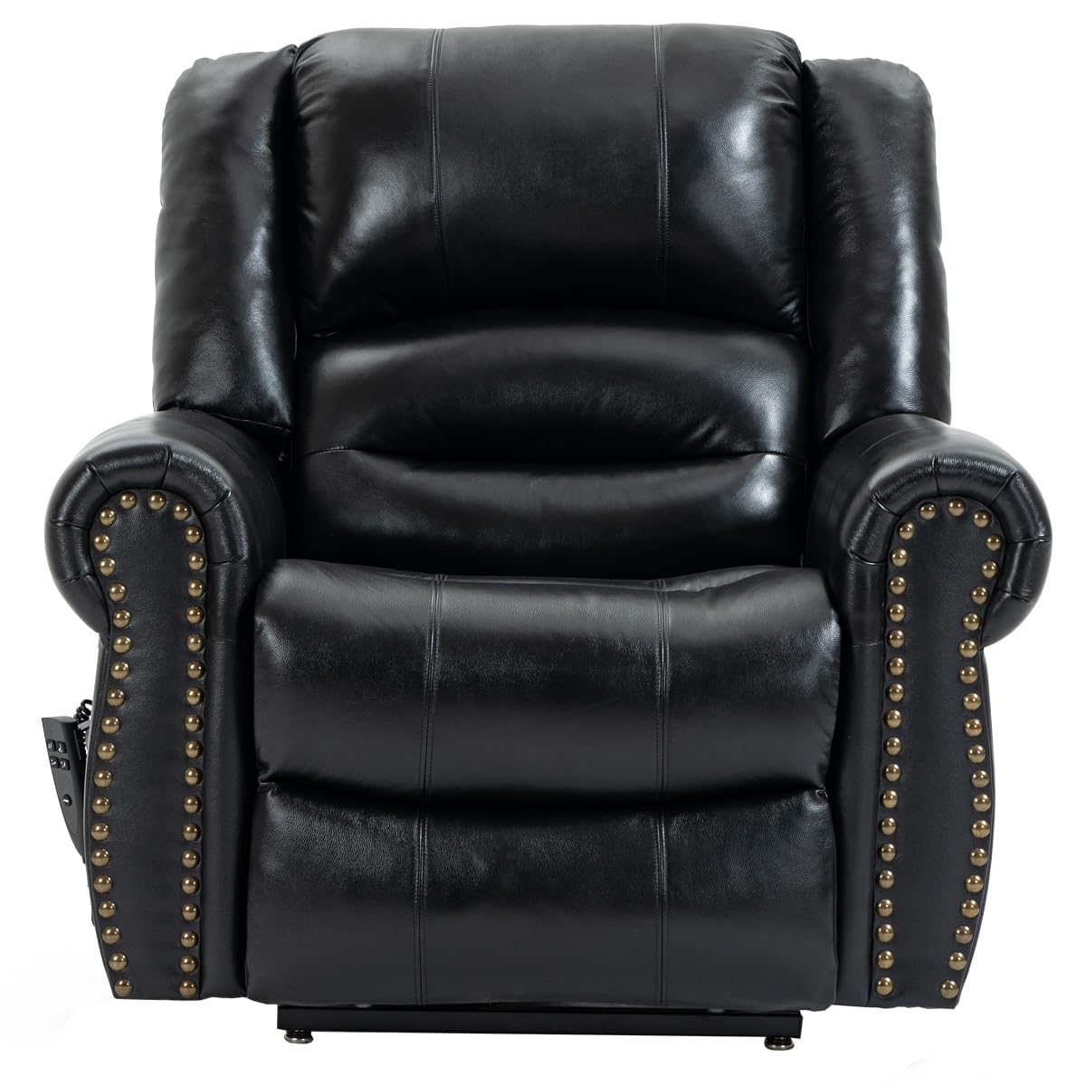 Amazon.com: Genuine Leather Power Lift Recliner Elderly Chair, Lay Flat ...