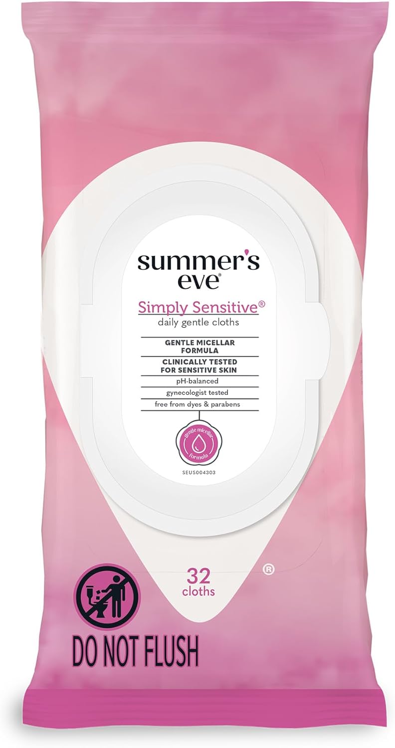 Amazon.com: Summer's Eve Simply Sensitive Daily Gentle Feminine Wipes ...