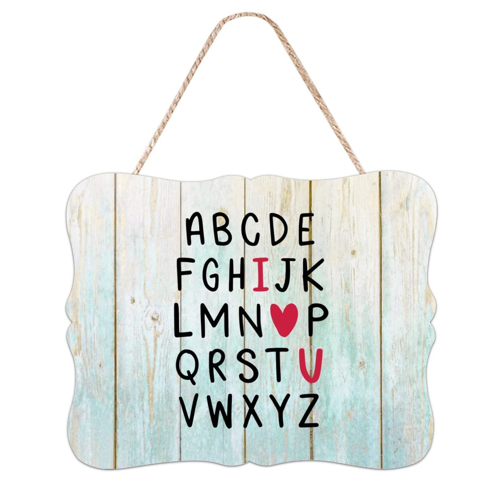Amazon.com: Valentine Wood Sign Valentine Alphabet Wooden Sign Rustic ...