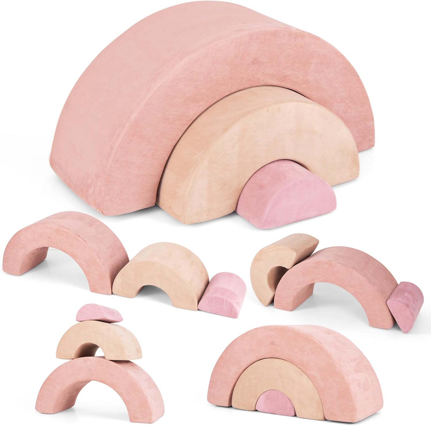 Amazon.com: INFANS Climbing Toys for Toddlers, 3pc Foam Climbing Blocks ...