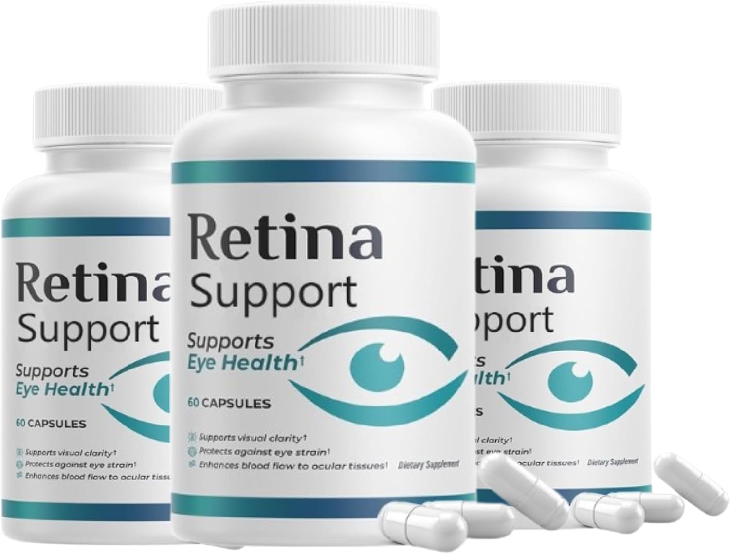 Amazon.com: (Pack 3) Retina Supplement Capsules, VisionClear Pills ...