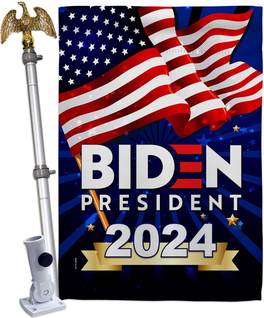 Amazon.com : Joe Biden Flag 2020 Eagle Set Patriotic Vote President ...