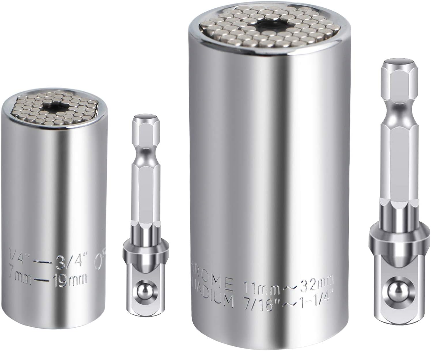 Universal Socket, Self-adjusting Socket Fits Standard 3/8'' - 1-1/16 ...