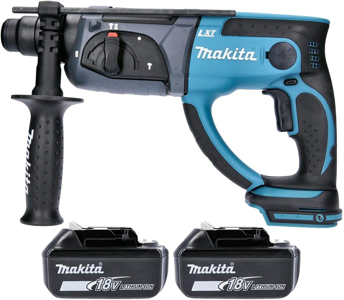 Makita DHR202Z 18V SDS + Hammer Drill with 2 x 5.0Ah BL1850 Batteries ...
