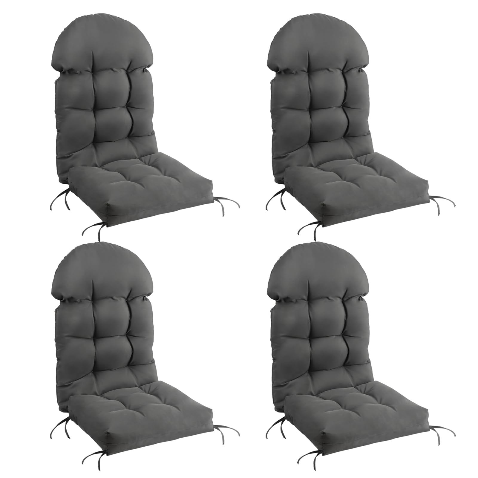 FUNBERRY Patio Chair Cushions Set of 4,Adirondack Chair Cushion ...