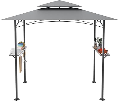 Amazon.com: ShelterLogic 10' x 6' Solano Gazebo Canopy Charcoal Carbon ...