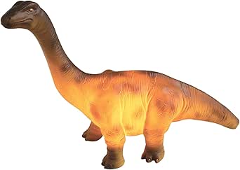 WHAT ON EARTH Dinosaur Resin Table Lamp - Brontosaurus Accent Light - 4 ...