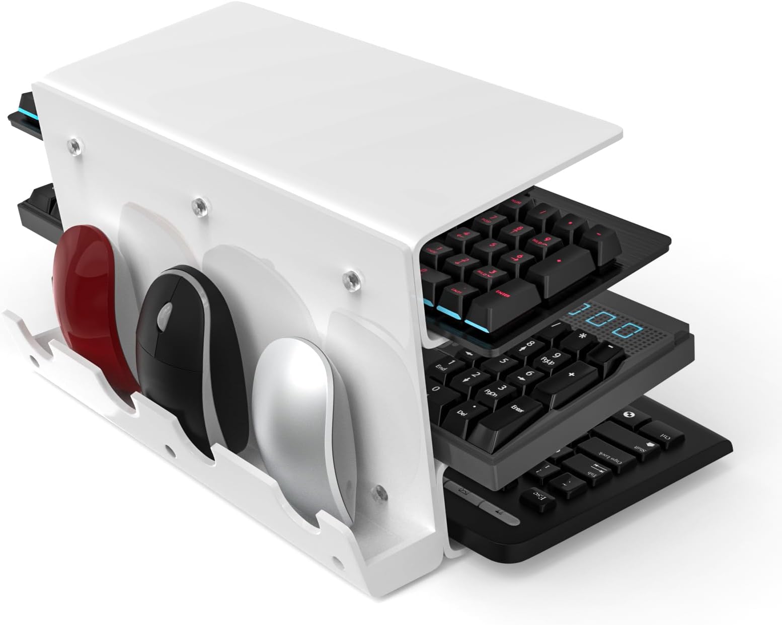 Amazon.com: YIMAGUJRX Acrylic Keyboard Mouse Storage Rack,Acrylic Frame ...