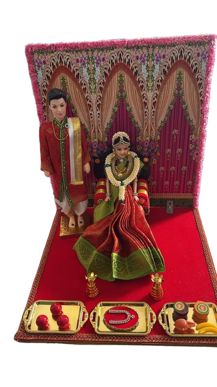 Traditional Indian Baby Shower Doll Set | Golu Dolls for Seemantham ...