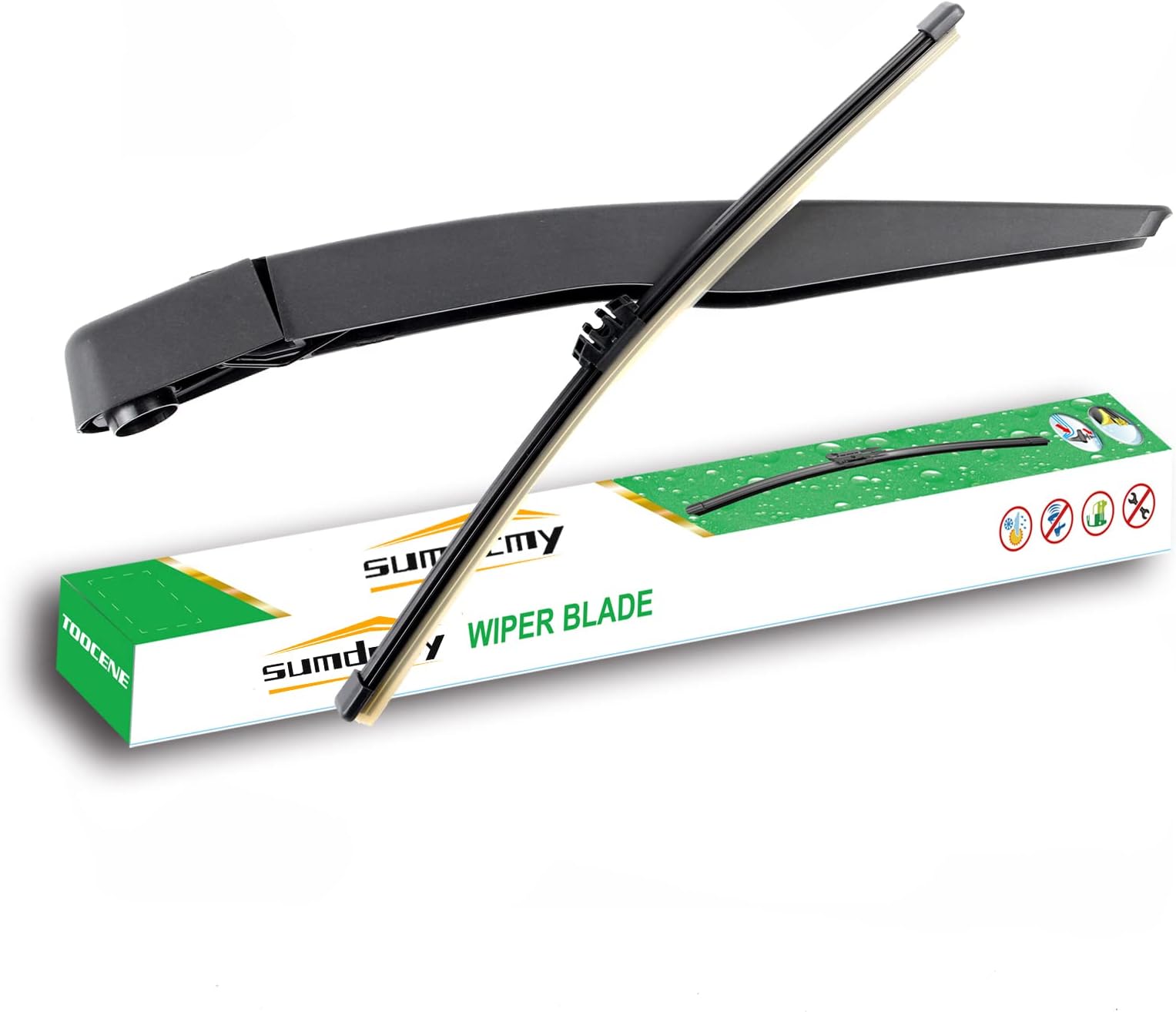 Amazon.com: X AUTOHAUX Rear Windshield Wiper Blade Arm Set Replacement ...