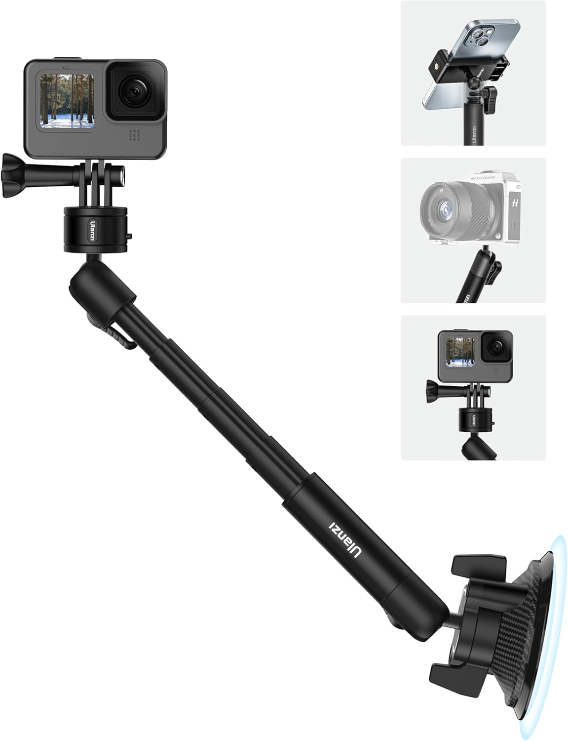 Amazon.com : ULANZI ZJ01 Camera Suction Cup Mount,Magic Arm Bracket 360 ...