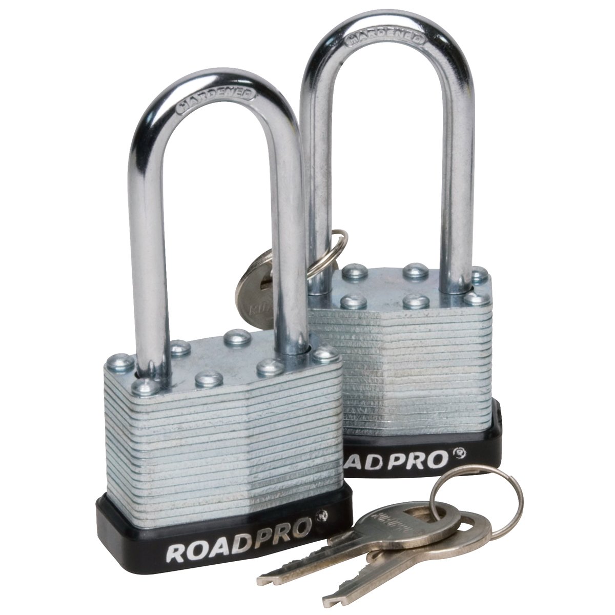 Amazon.com: Roadpro RPLS-40L/2 40mm Laminated Steel Padlock with Bumper ...