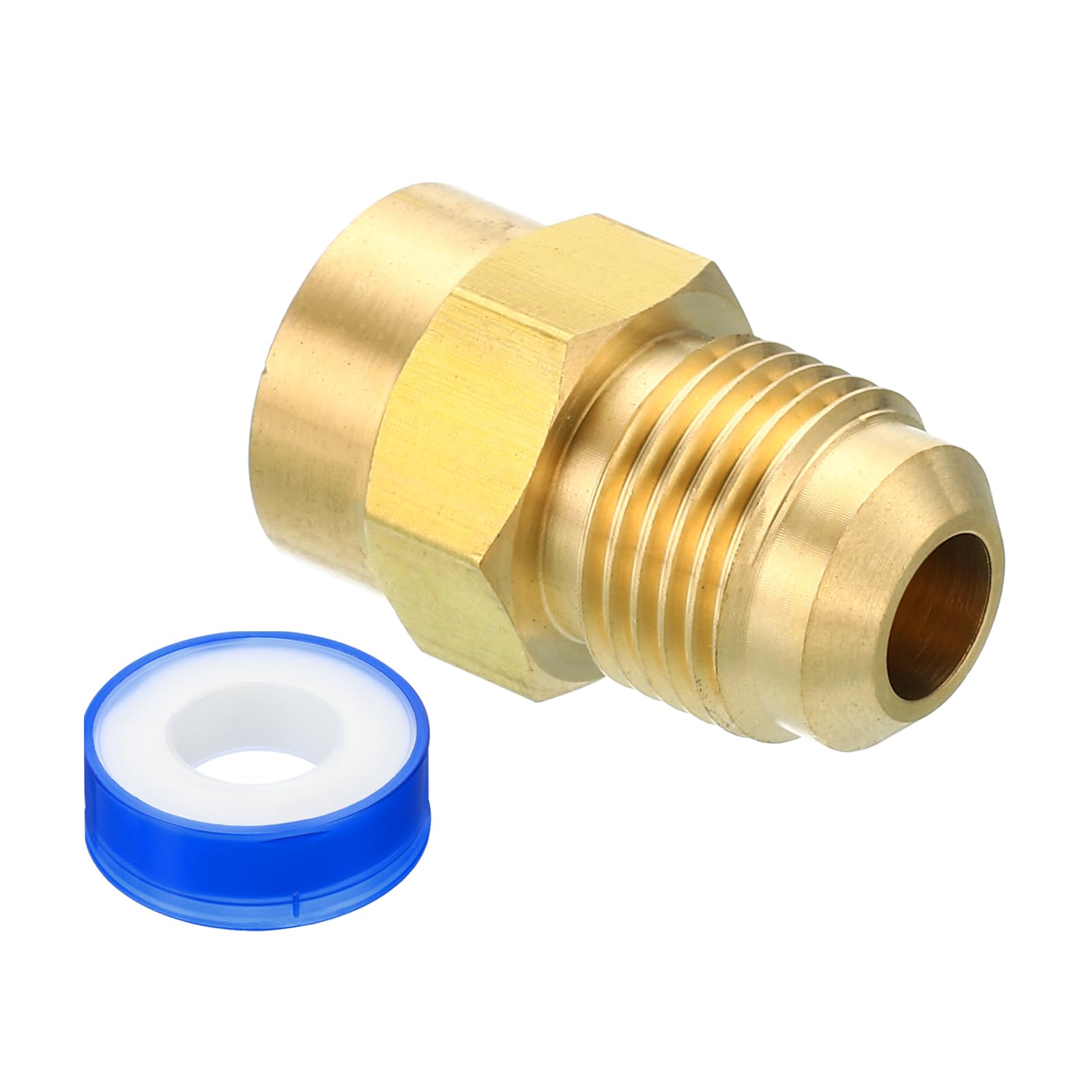 Amazon.com: PATIKIL Brass Flare Tube Fitting, Union Coupling Gas ...