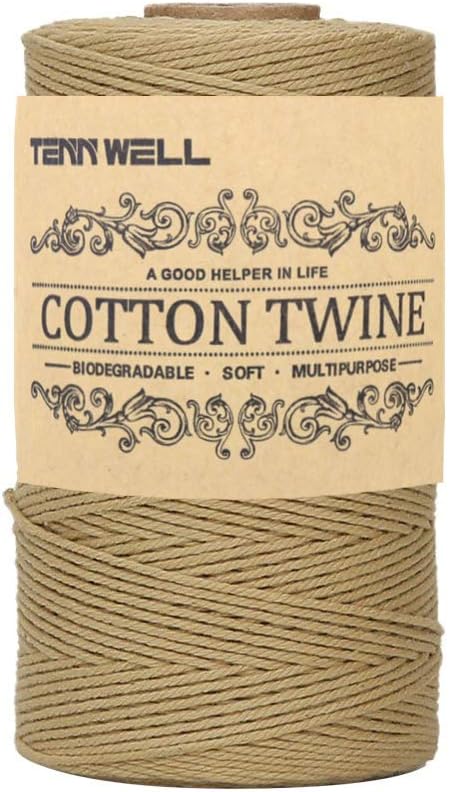 Amazon.com: Tenn Well Cotton String, 3Ply 656Feet Bakers Twine Food ...