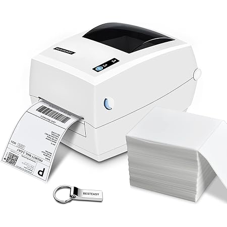 Amazon.com : BESTEASY Shipping Label Printer, USPS Label Printer, 4x6 ...