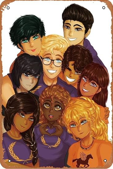 Amazon.com: Percy Jackson Wall Poster Metal Vintage Band Tin Signs ...