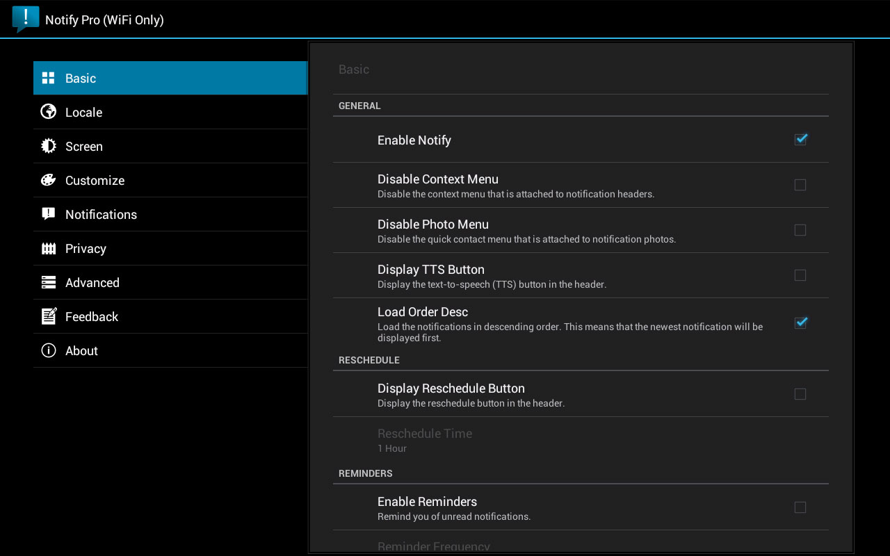 Notify Pro (WiFi Only) - Application sur Amazon Appstore