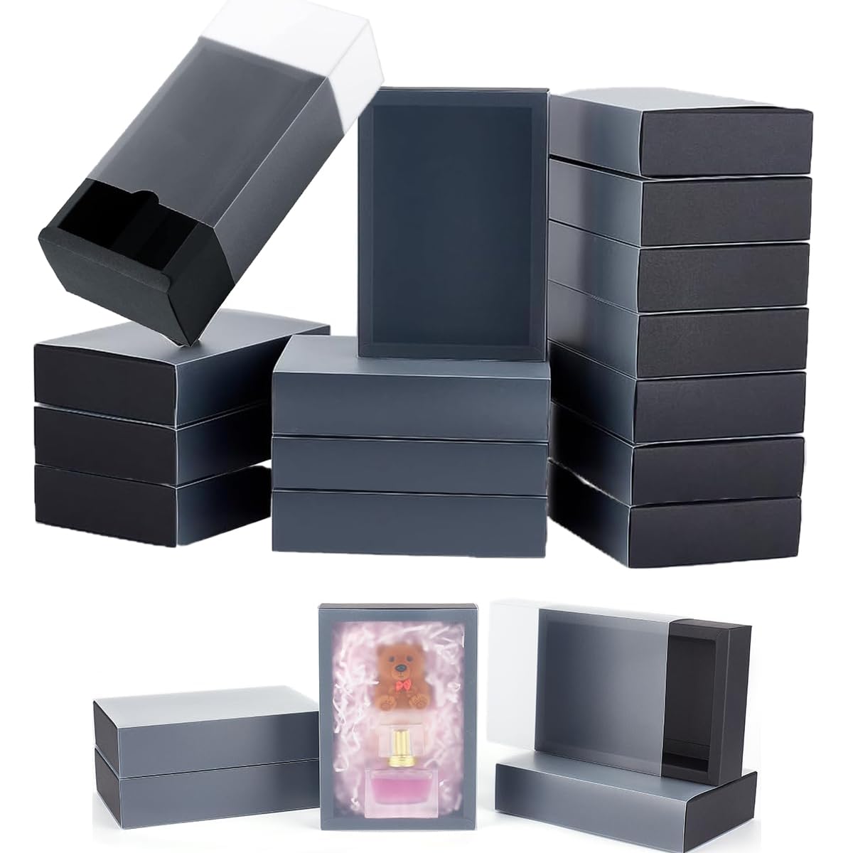 Amazon.com: CAYOREPO 50 PCS Rectangle Drawer Kraft Boxes, Rectangle ...