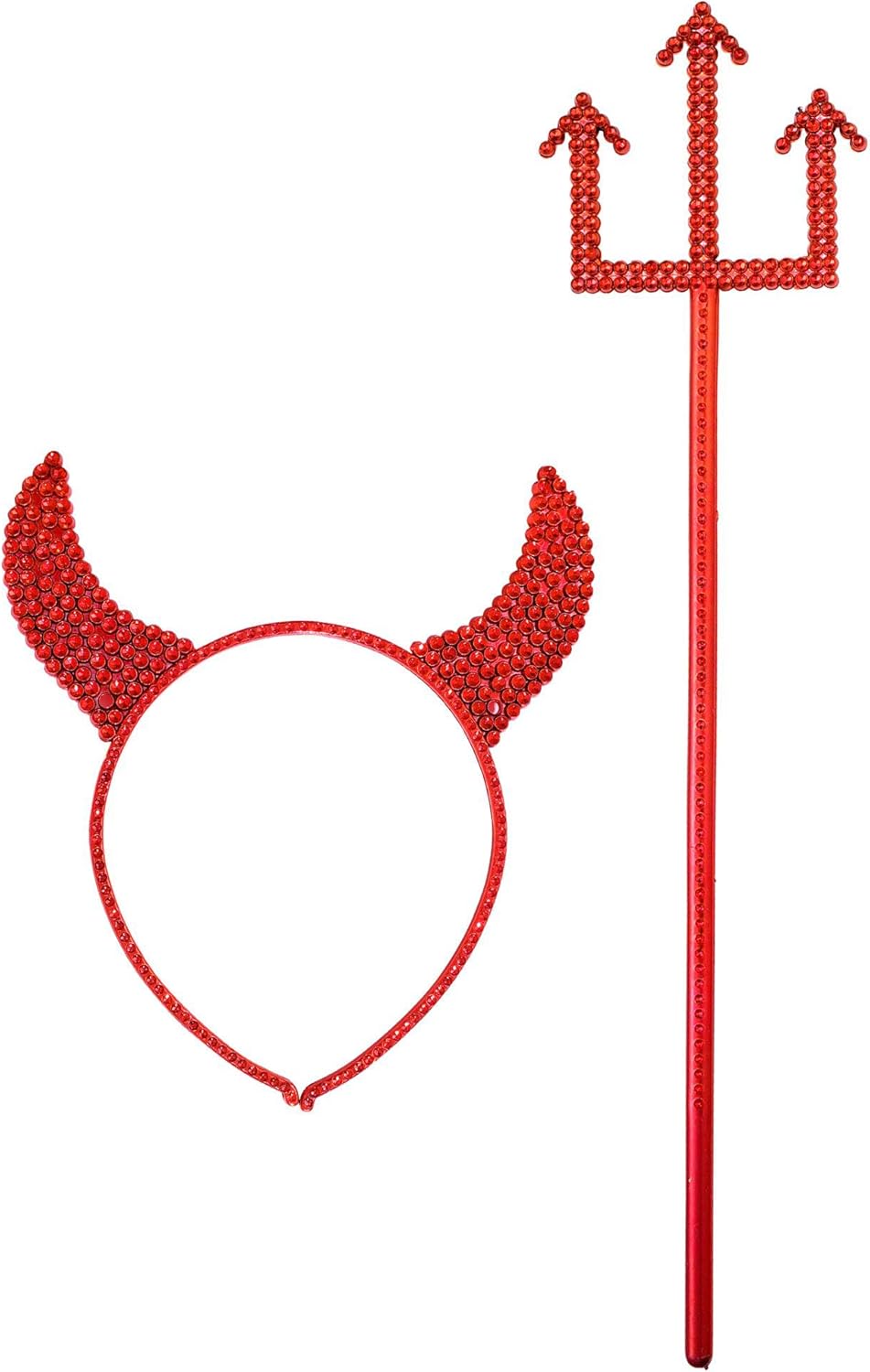 Devil Horns & Pitchfork Accessory for Halloween Fancy Dress : Amazon.co ...