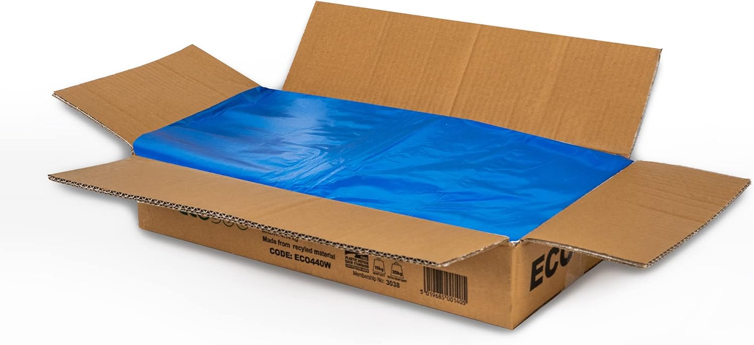 Blue Medium Duty Refuse Sacks 10kg CHSA 18X29X38 200 Bags : Amazon.co ...