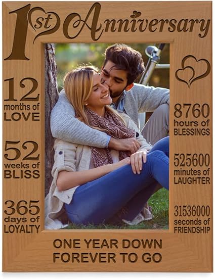 Amazon.com - KATE POSH - Our 1st Anniversary Picture Frame - 12 Months ...