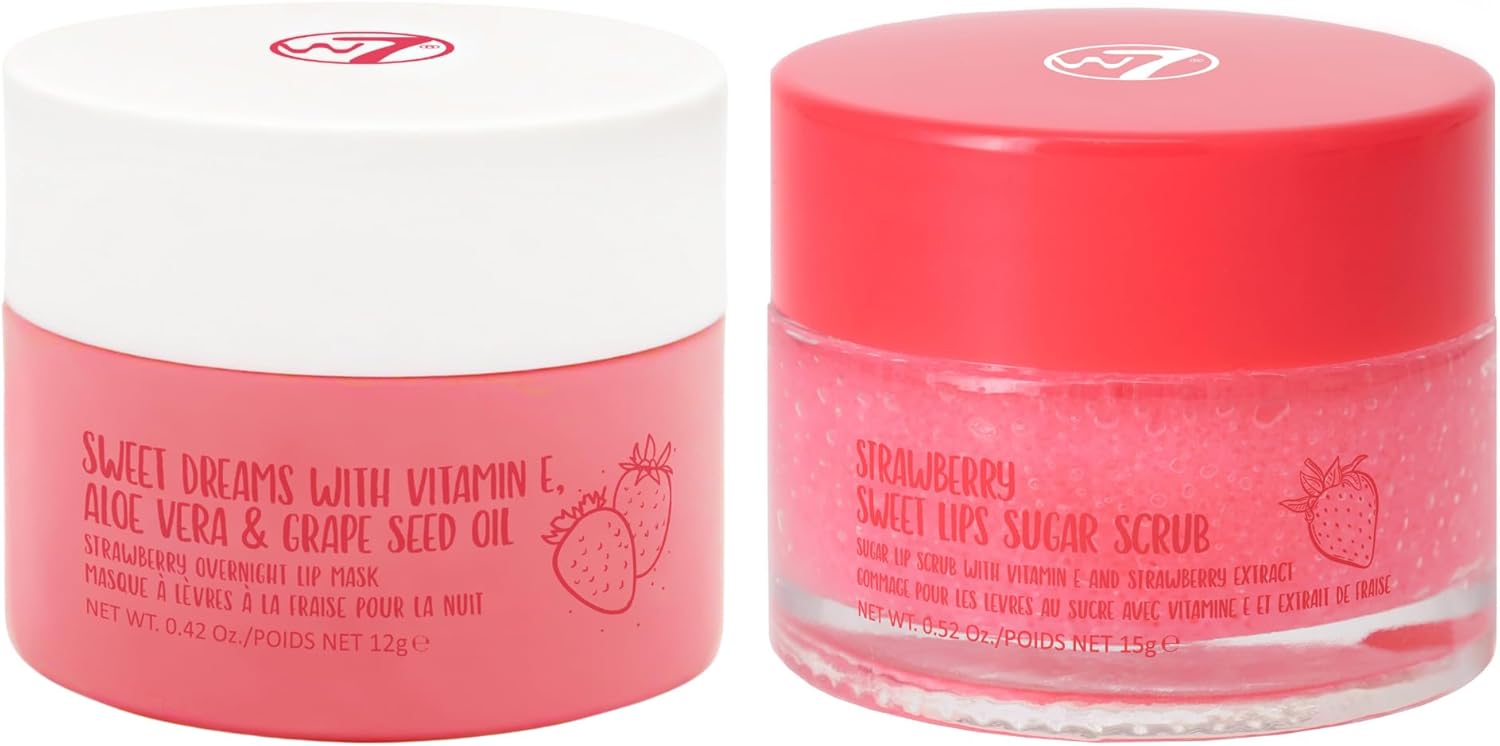 W7 Sweet Dreams Lip Scrub & Overnight Lip Mask Duo - 2Pcs Set ...