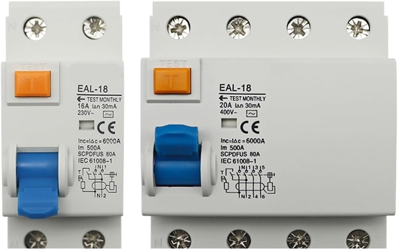 CPDHJMZO 2P 4P 10/30/100/300mA Type AC RCCB RCD ELCB electromagnetic ...