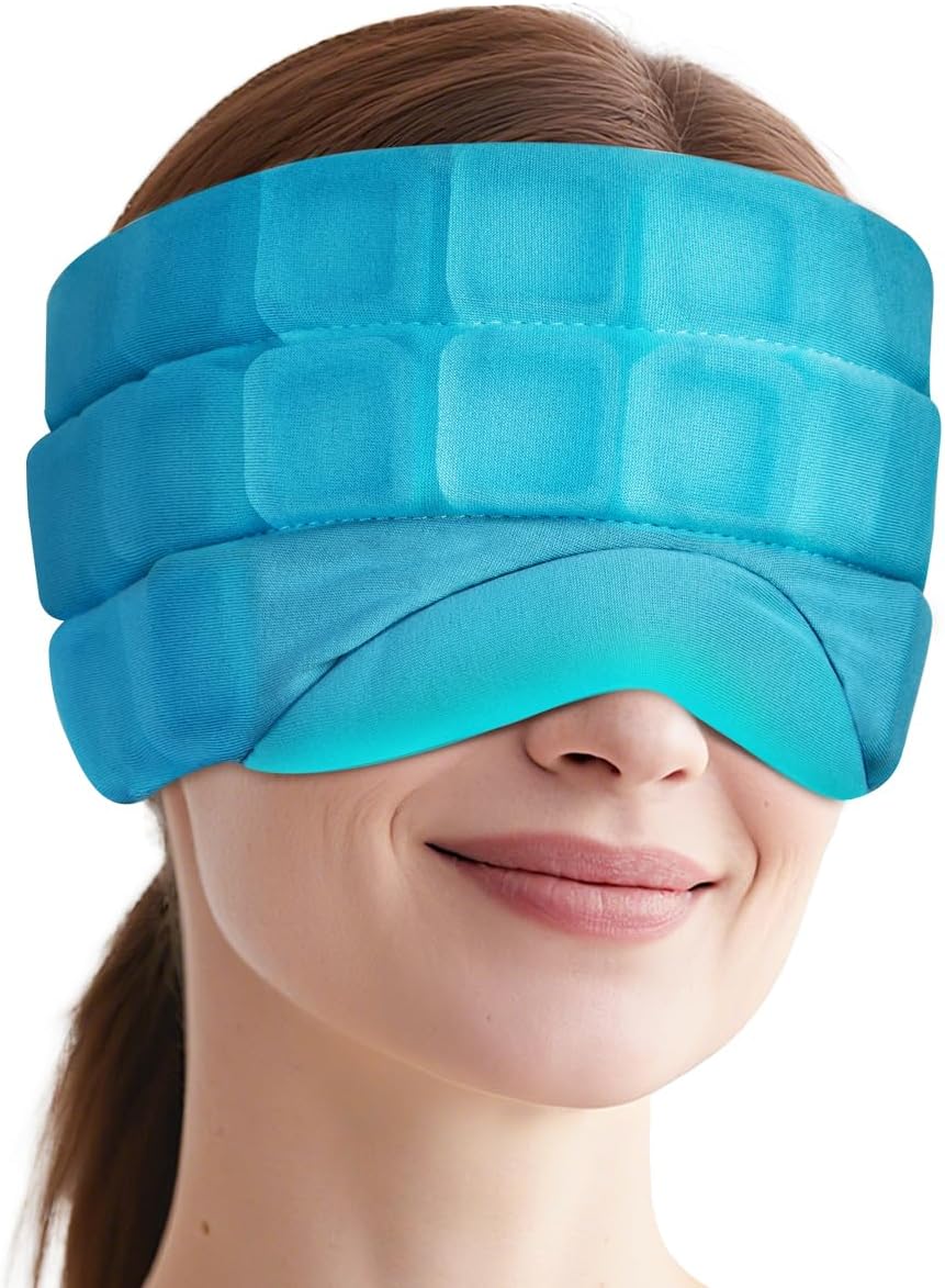 Amazon.com: Comfcube Head Ice Pack for Migraine Relief, 2 Hours Long ...