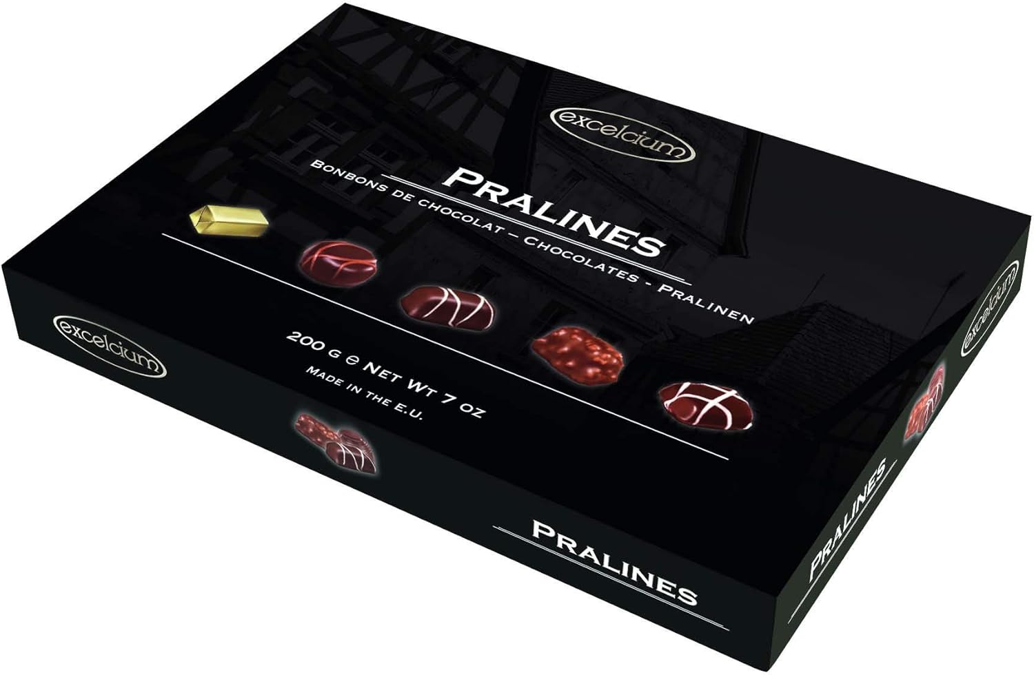 Hamlet Chocolate Assortment 'Excelsium' Black Box 200 g (Pack of 4 ...