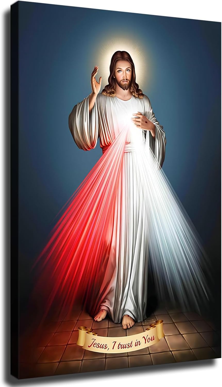 Amazon.com: Divine Mercy Image of Jesus Christ Poster Holiday Gift HD ...