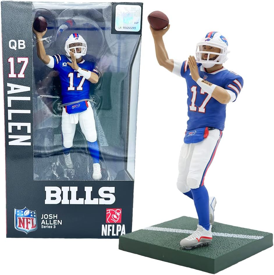 Amazon.com: Josh Allen (Buffalo Bills) Imports Dragon NFL 6" Figure ...
