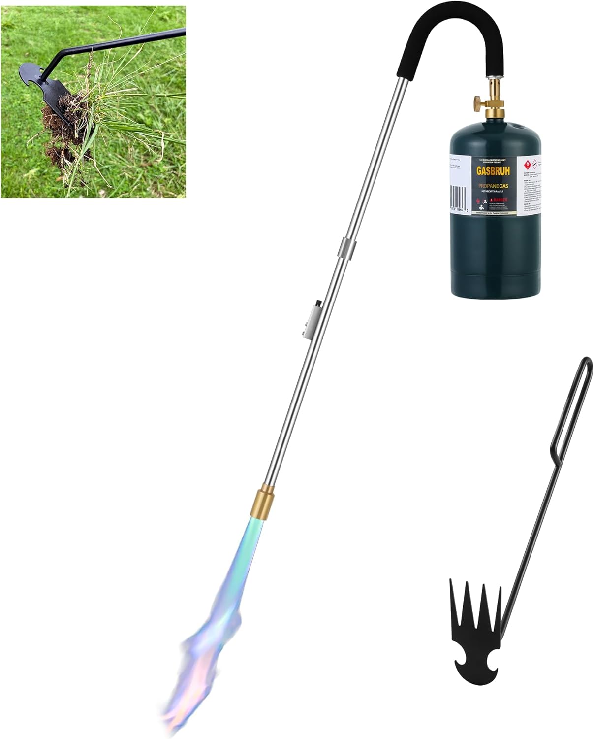 Amazon.com : Weed Torch Propane Burner,34" Long arm Weed Torch Include ...
