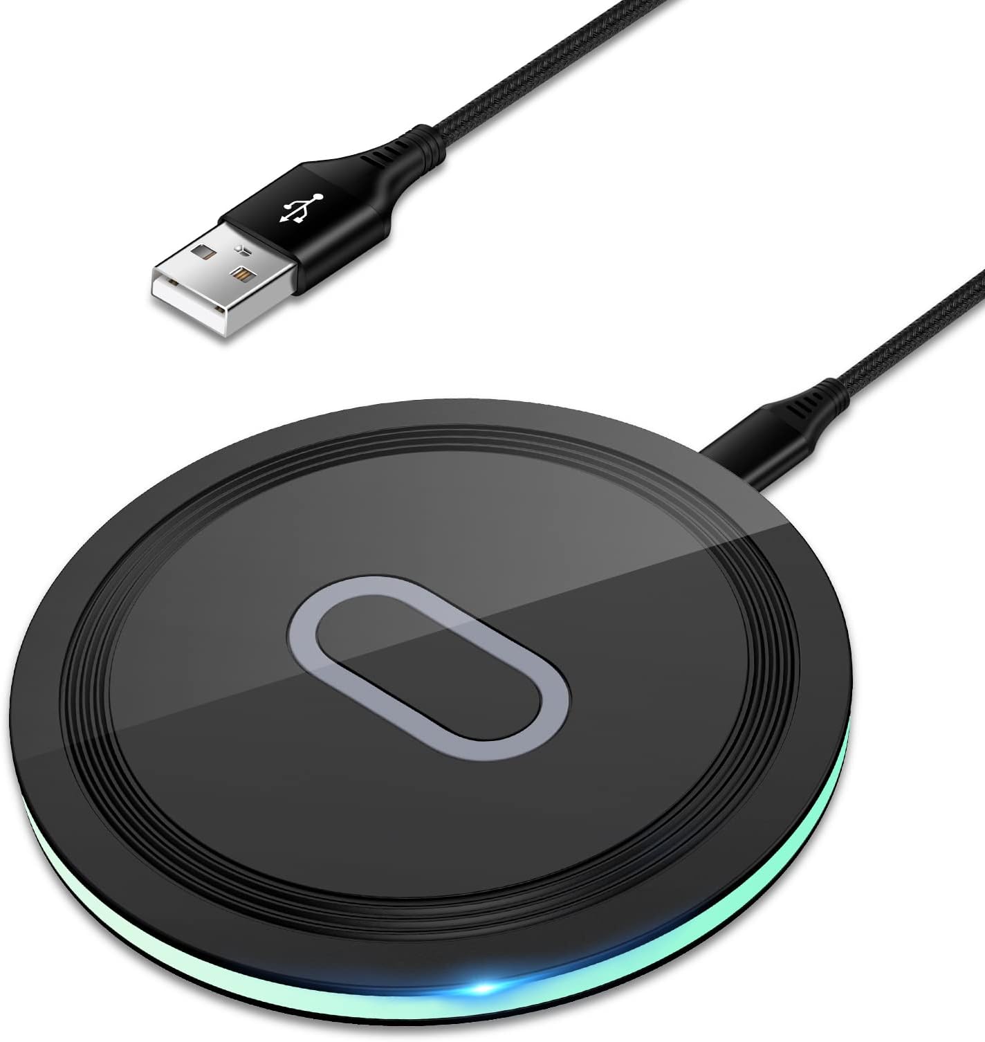 Amazon.com: Wireless Charger, 15W Fast Wireless Charging Pad with QC 3. ...