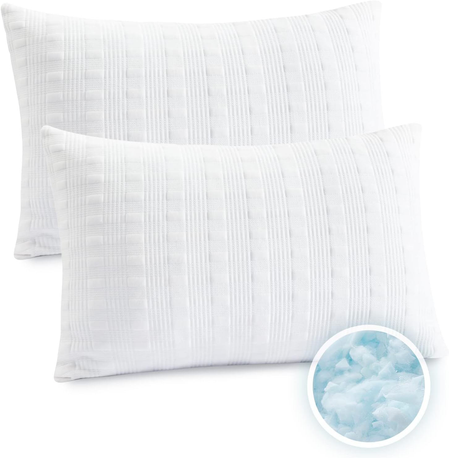 Amazon.com: Meoflaw Cooling Pillows for Sleeping Standard Size Set of 2 ...