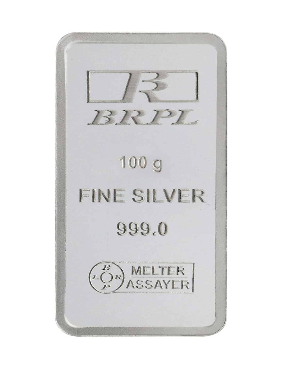 Bangalore Refinery 999 Purity Silver Bar 100 Gram : Amazon.in: Jewellery