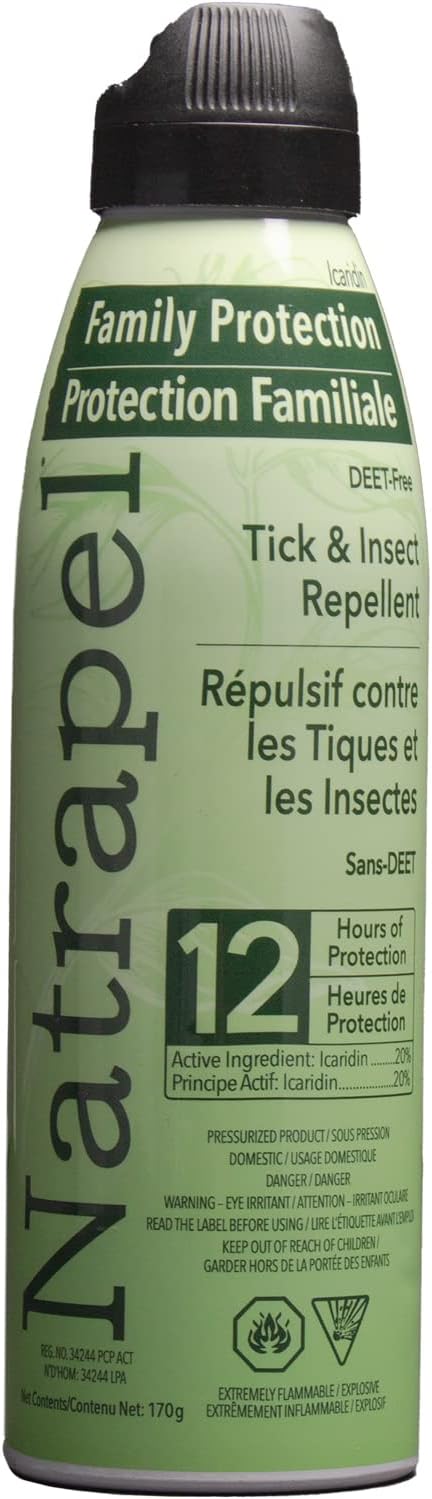 Natrapel Icaridin Insect Repellent 170g, Picaridin Bug Spray for Ticks ...