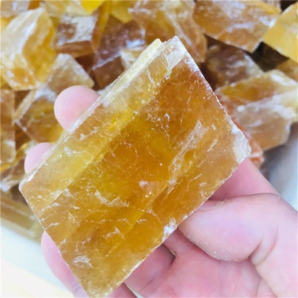 Amazon.com: OLDHZTPGQX Natural Yellow Rough Selenite Slab Transparent ...