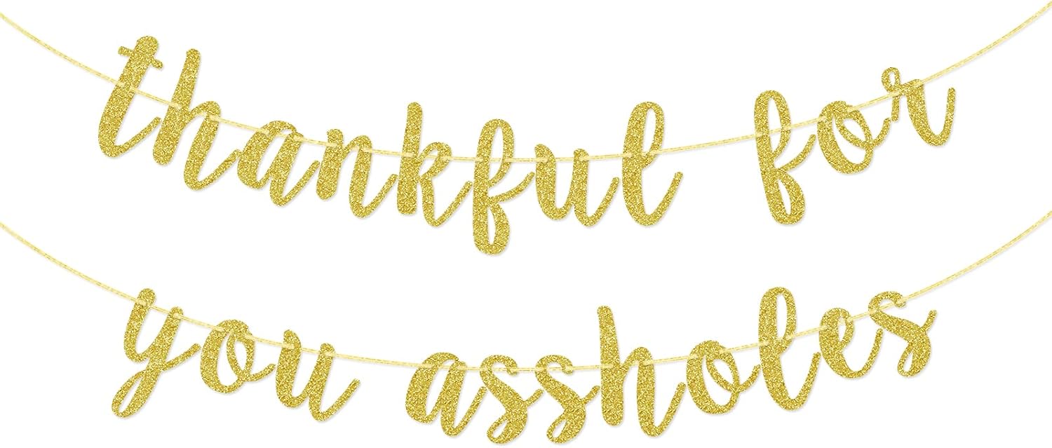Amazon.com: Thankful For You Banner, Friendsgiving Banner, Turkey Day ...
