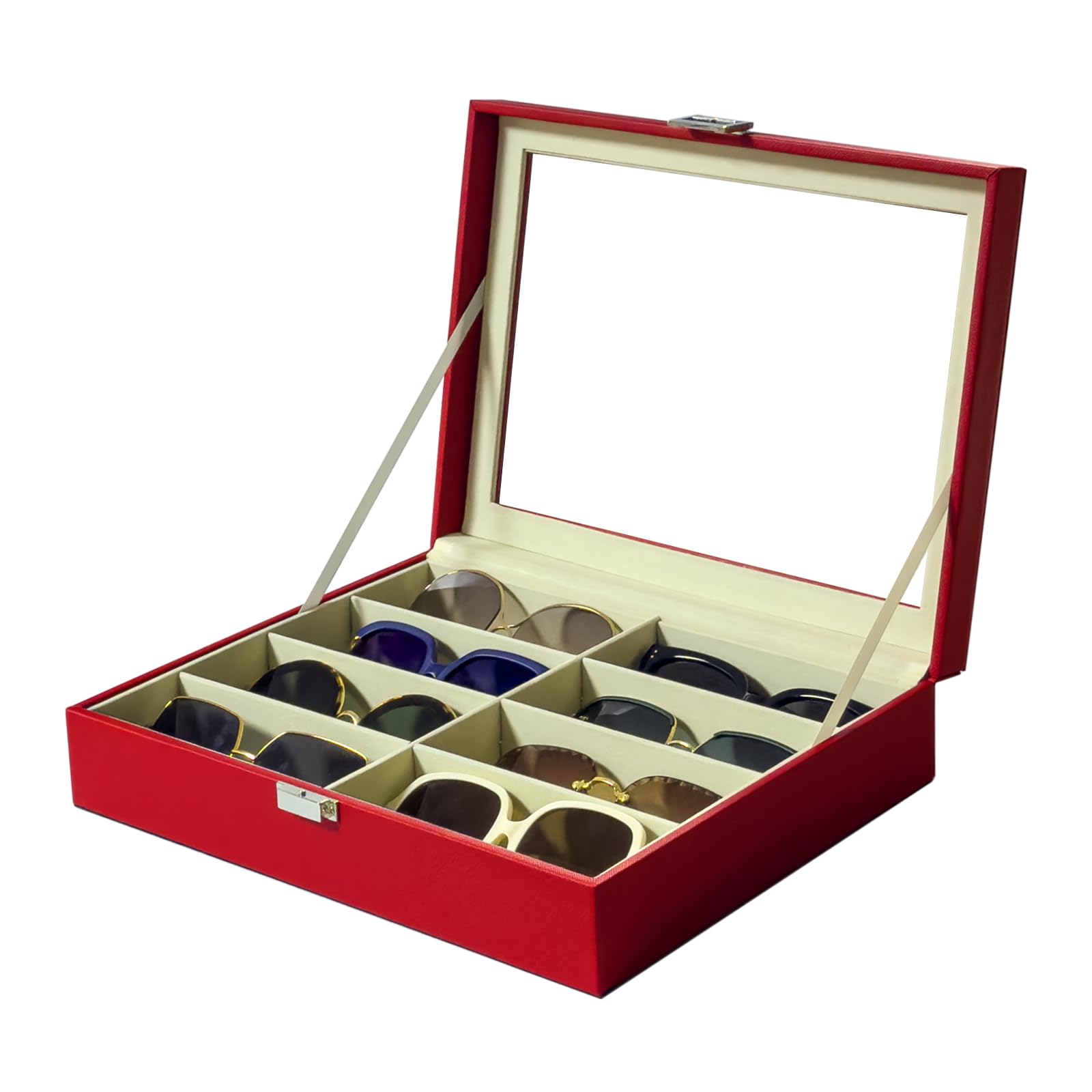 Amazon.com: UnionPlus 8-Slots Sunglasses Case Organizer, Eyeglass ...