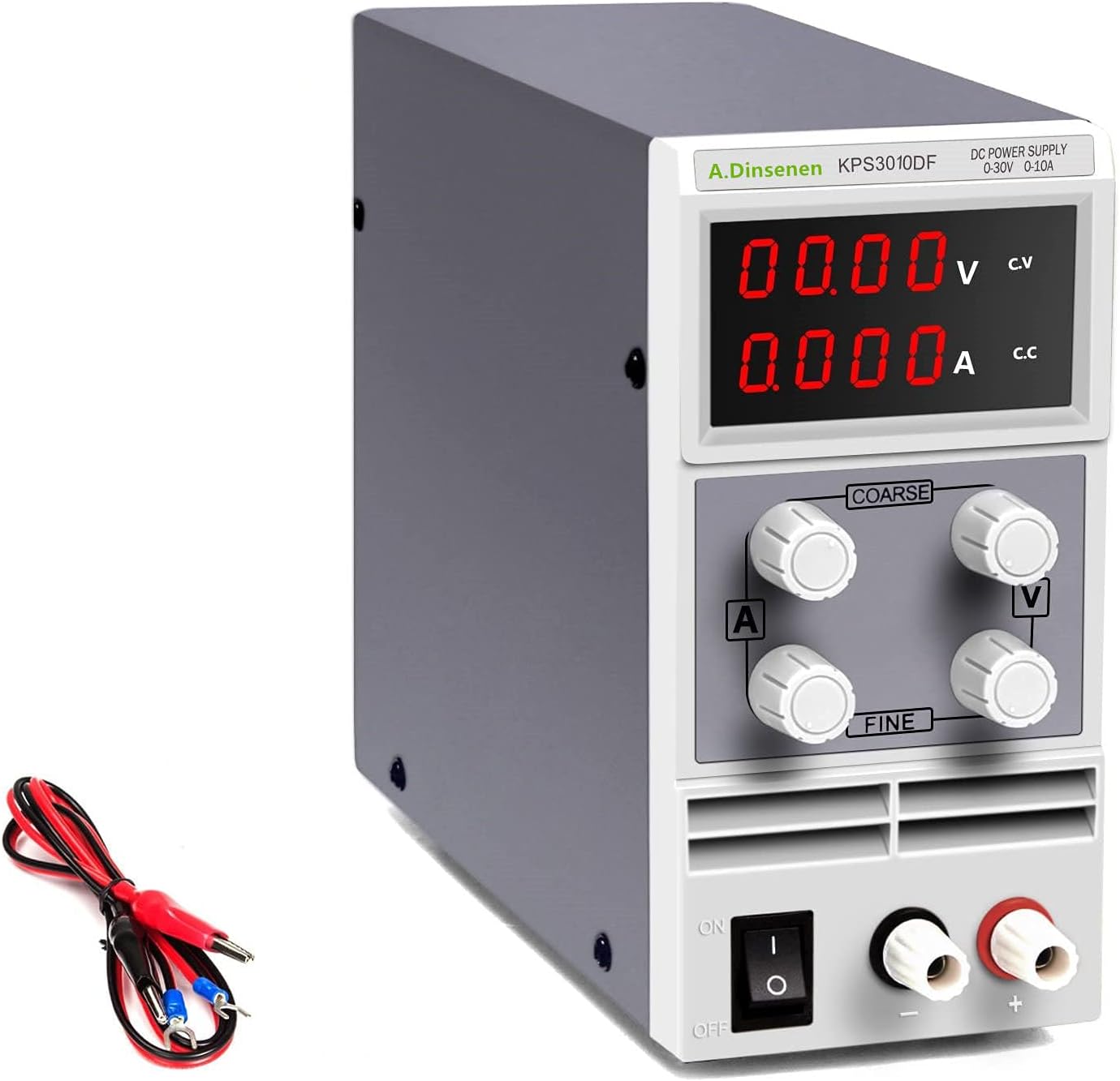 Amazon.com: A.Dinsenen DC Power Supply Variable 30V 10A 4-Digit LED ...