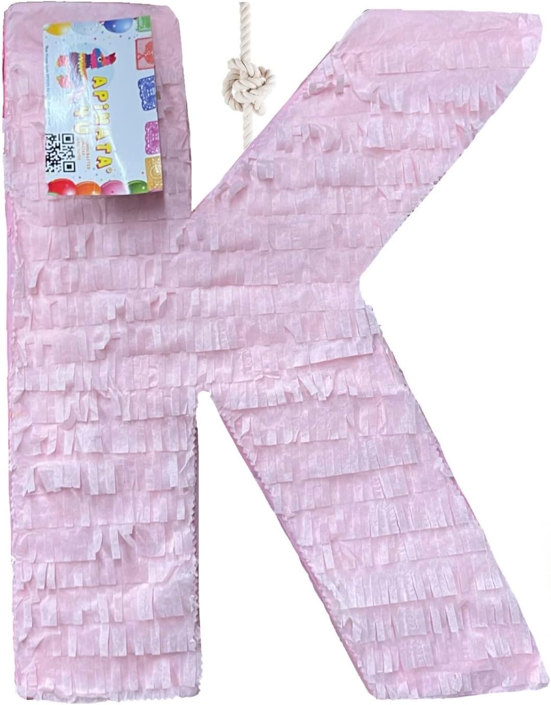 Amazon.com: 20” Tall Letter K Pinata Light Pink Color Teens Party ...