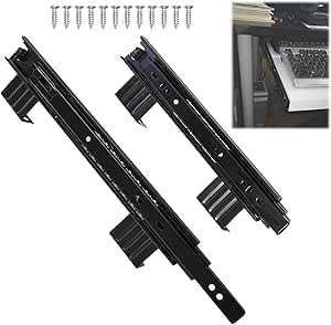 Amazon.com: SAGIDAR Drawer Slides 10inch/12inch, Kitchen Drawer Runners ...