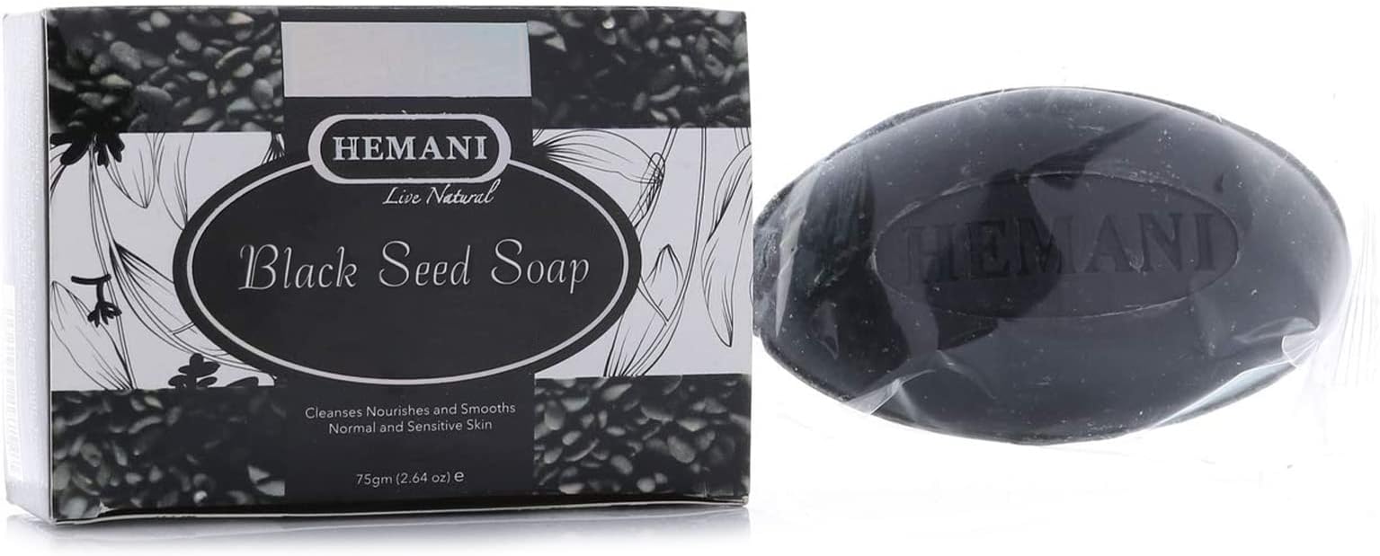 Amazon.com : Hemani Black Seed Bar Soap - All Skin Types - 75g (2.65 oz ...