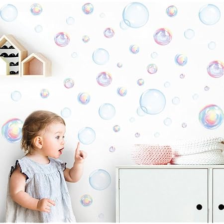 Amazon.com: Uonlytech Bubble Wall Decal Stickers, Under The Sea ...