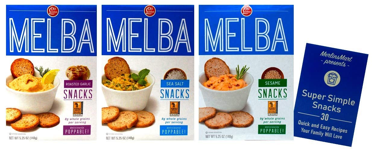 Amazon.com: Old London Melba Snack Dipping Crackers 3 Flavor Variety ...