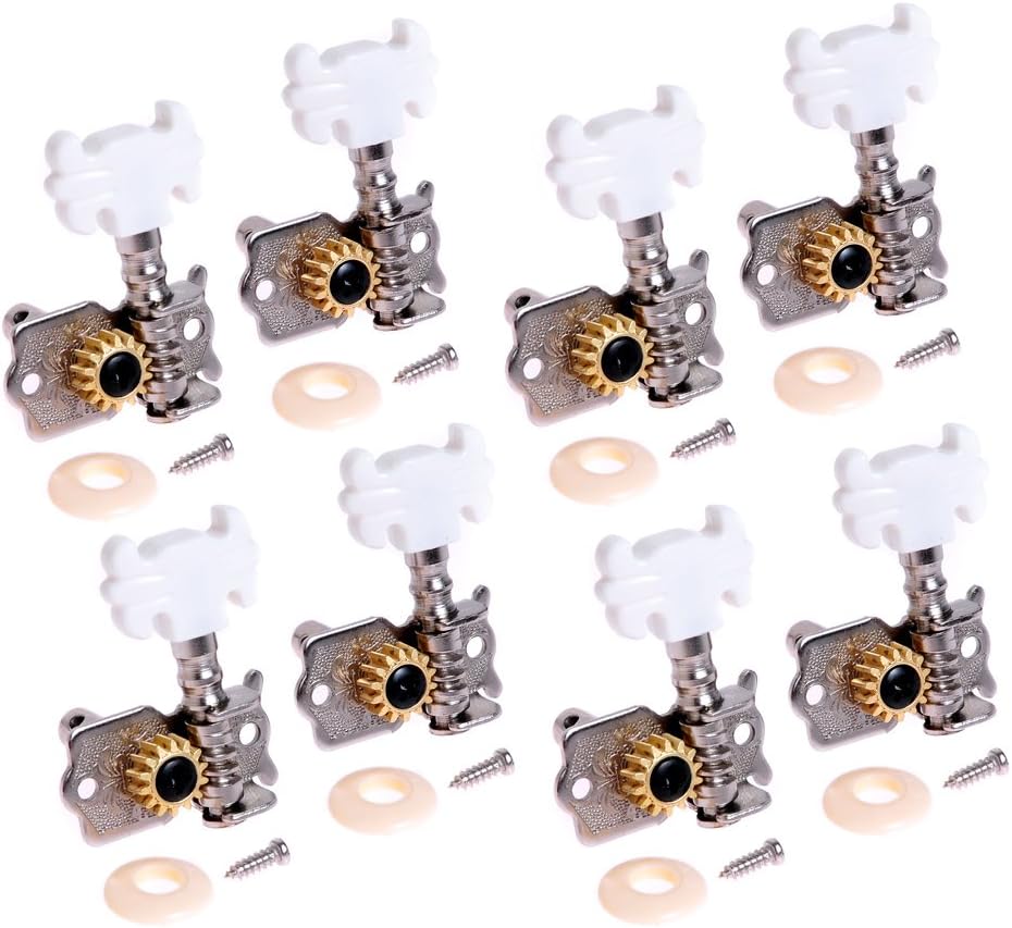 Amazon.com: NEW 8pcs Ukulele Tuning Pegs Machine Heads Tuners Chrome W ...