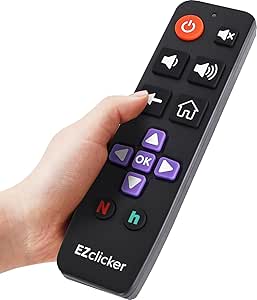 Amazon.com: EZclicker Roku TV Remote | Big Button TV Remote Control for ...