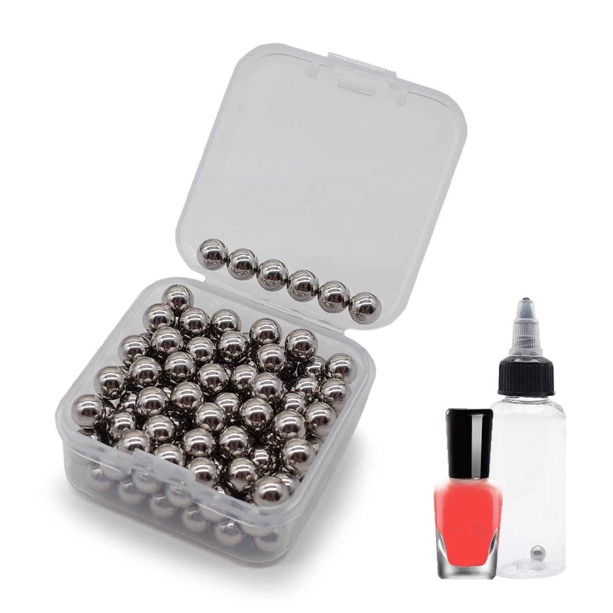 120 pcs Paint Mixing Balls Stainless Steel Mixing Agitator Balls for ...