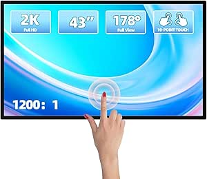 Amazon.com: YIXZSWD 43 Inch Touch Screen Digital Signage, Smart Digital ...