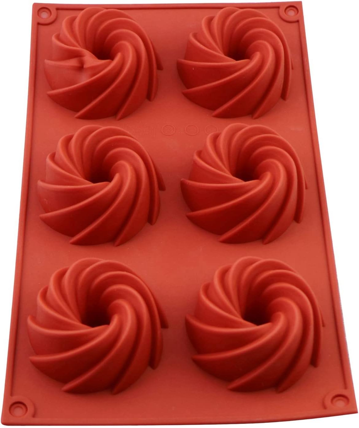 Amazon.com: Petersty 6 Hole Donut Swirl Cake Mold Handmade Soap Mold ...